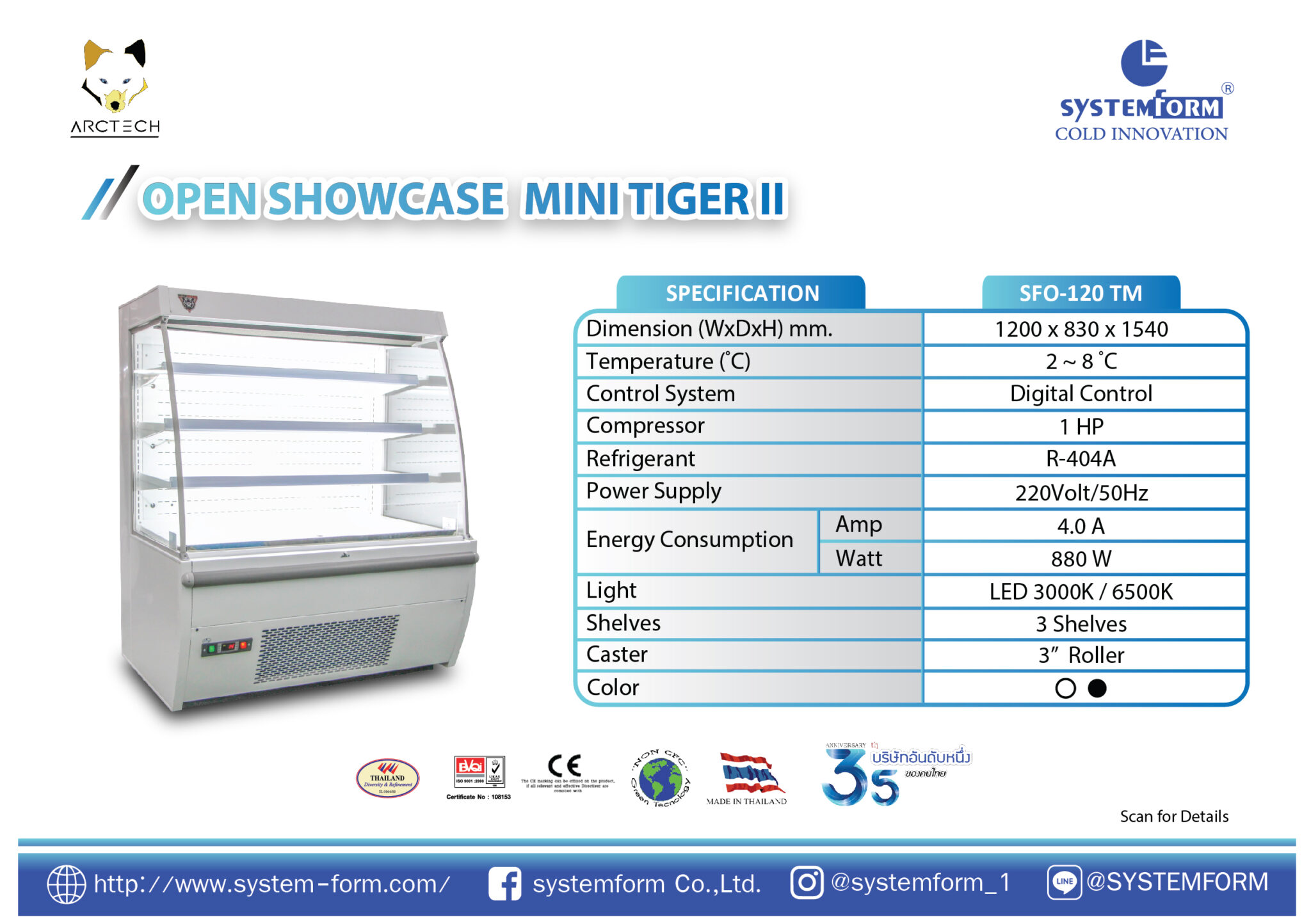 OPEN SHOWCASE MINI TIGER II - Welcome to SYSTEMFORM COLD INNOVATION